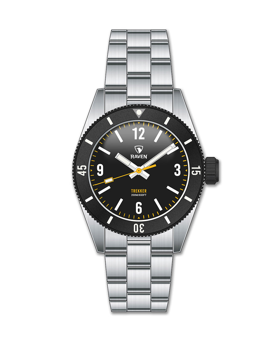 Raven Trekker - Matte Black – Raven Watches LLC