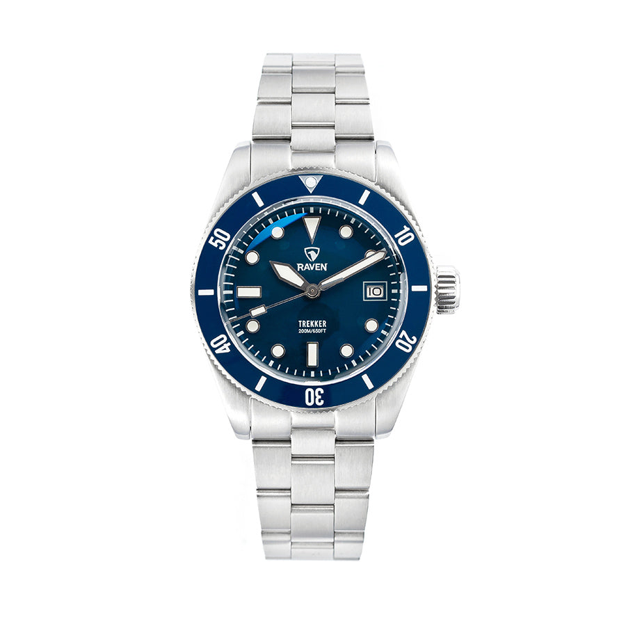 Raven Trekker - Vintage Blue – Raven Watches LLC